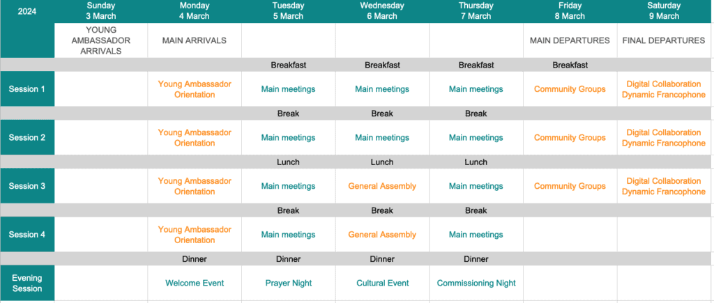 Program - Scripture Union Global